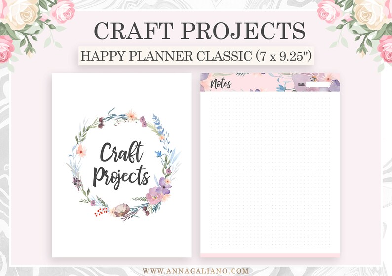 Craft Project Planner Embroidery Planner Sewing Organizer | Etsy
