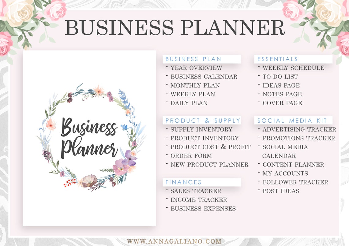 Small Business Planner Printable Etsy Business Organizer - Etsy