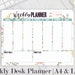 Weekly Planner Printable, Weekly Desk Planner, Weekly Planner Pad ...