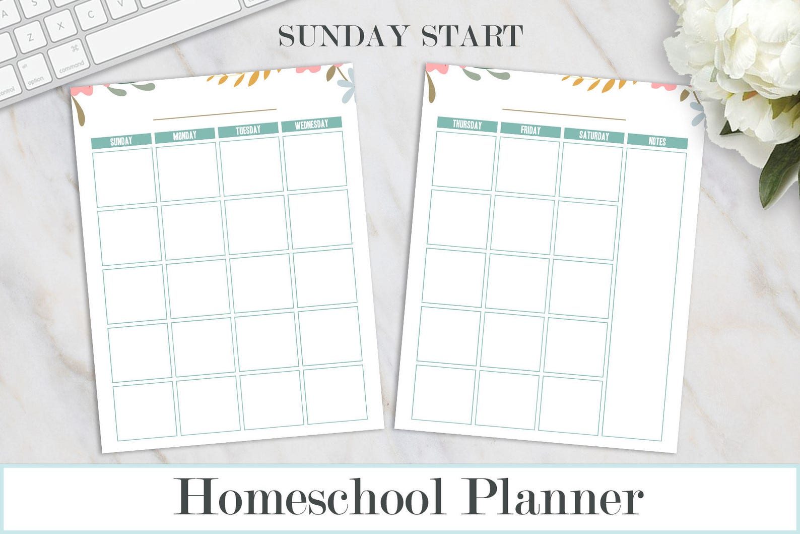 Homeschool Planner Printable Homeschool Lesson Planner - Etsy