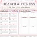 Fitness Planner Printable, A5 Planner Inserts, Health Planner, Fitness ...