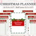 Christmas Planner Kit, A5 Printable Inserts, Holiday Planner, December ...