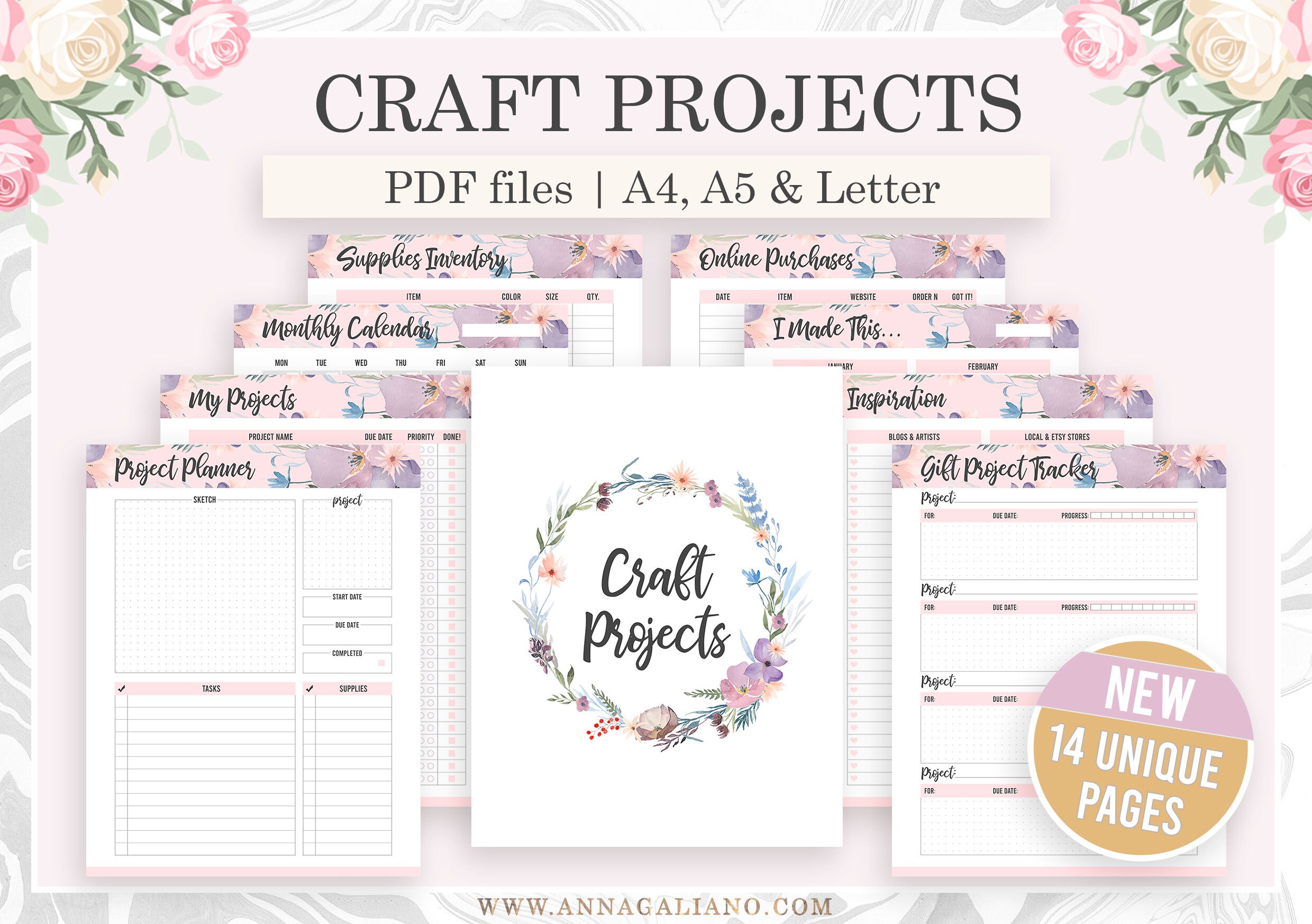 Craft Project Planner Embroidery Planner Sewing Organizer - Etsy