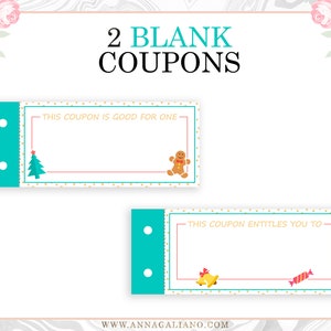 Christmas Coupon Book for Kids, Coupon Book Template, Kid's Coupon Book ...