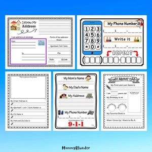 My Address, My Phone Number, & All About Me - Etsy