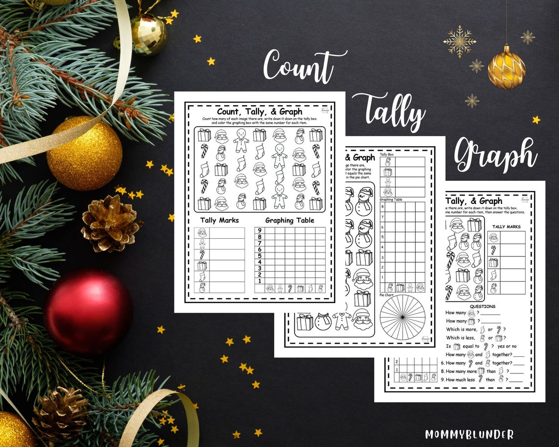 Count Tally and Graph Activity Sheet Thanksgiving Theme - Etsy
