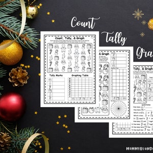Count Tally and Graph Activity Sheet Thanksgiving Theme - Etsy