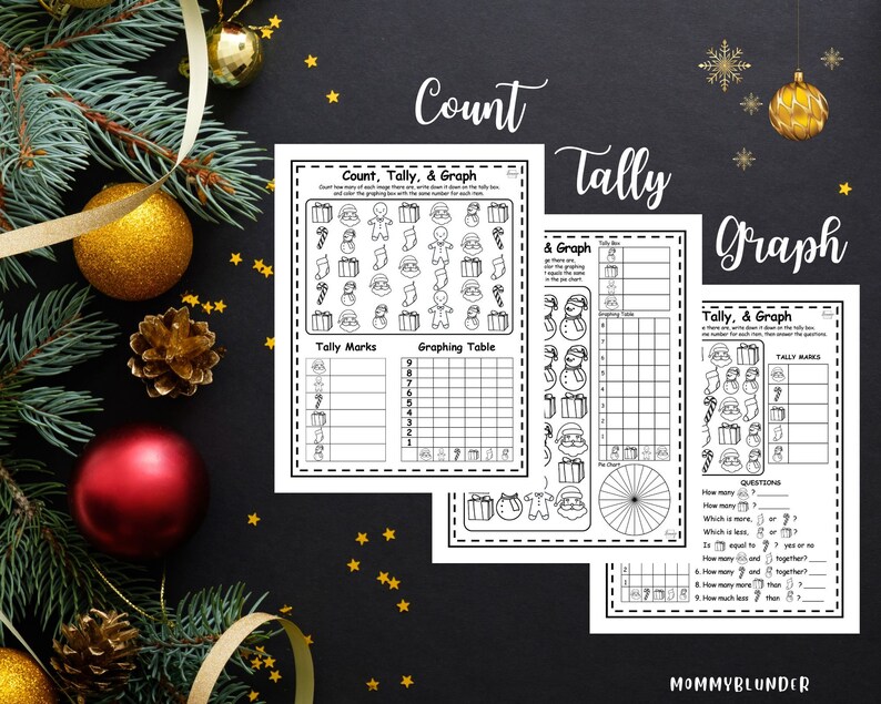 Count Tally and Graph Activity Sheet Thanksgiving Theme - Etsy