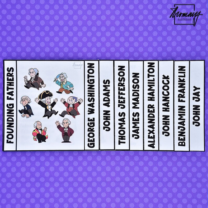 Founding Fathers Booklet & Spinner Bundle | Educational Bundle ...