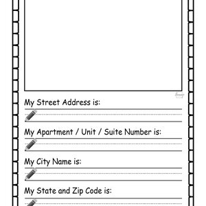 My Address, My Phone Number, & All About Me - Etsy
