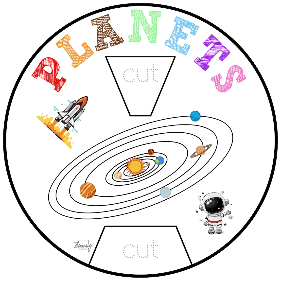 Planets Spinner | Planets Mnemonics | Anchor Chart - Etsy