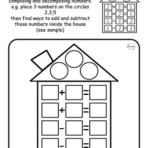 Number Bonds | Anchor Chart | Activity Sheet | Practice Sheet - Etsy