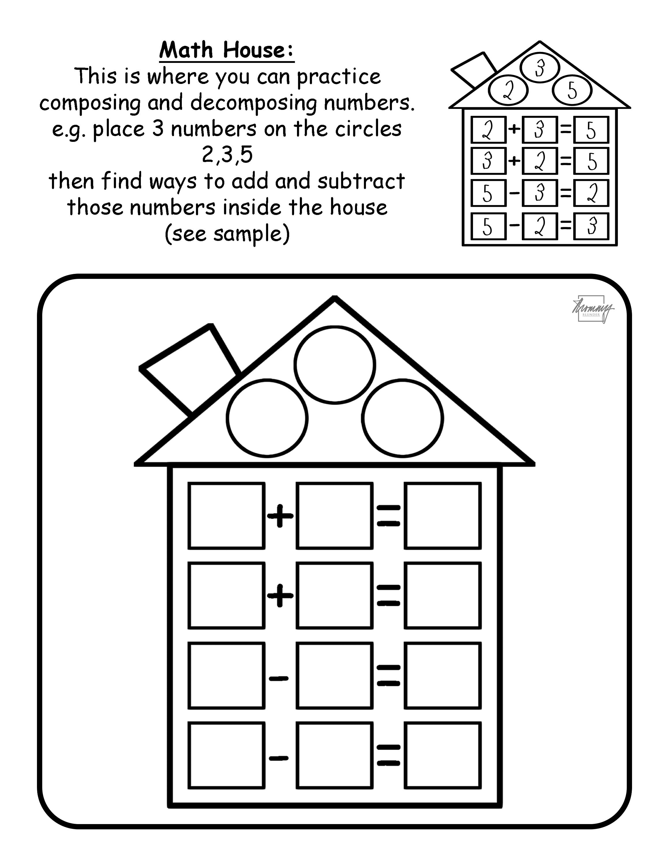 Number Bonds | Anchor Chart | Activity Sheet | Practice Sheet - Etsy