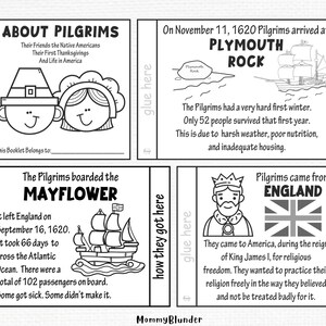 All About Pilgrims Mini Book - Etsy