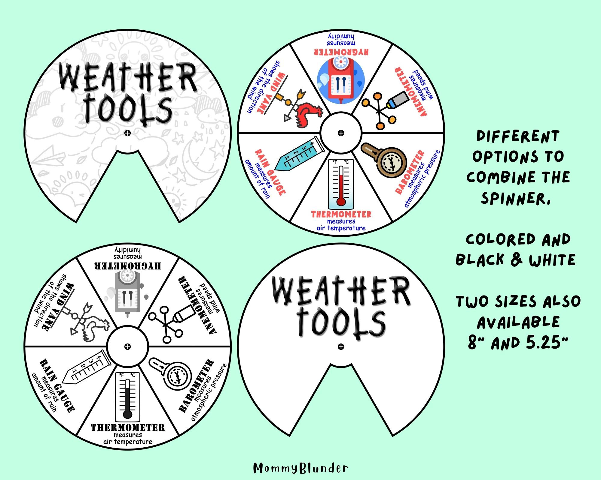 About the Weather Bundle | Weather Tools Spinner | Weather Instruments ...
