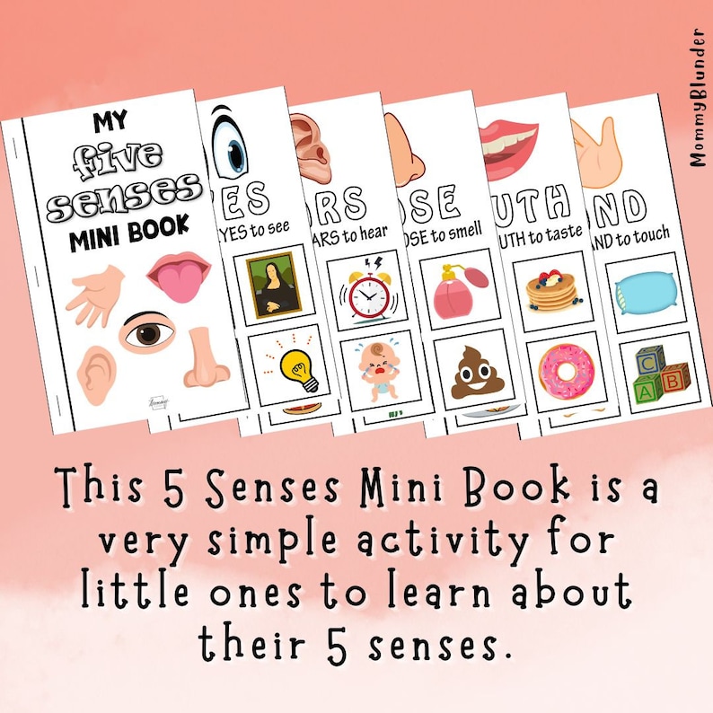 My 5 Senses Mini Book Bonus Anchor Chart Learning About - Etsy Australia