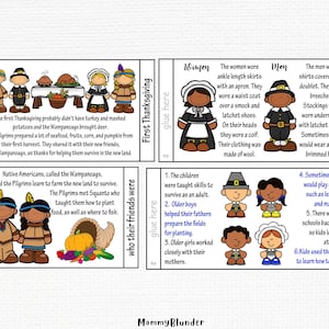All About Pilgrims Mini Book - Etsy