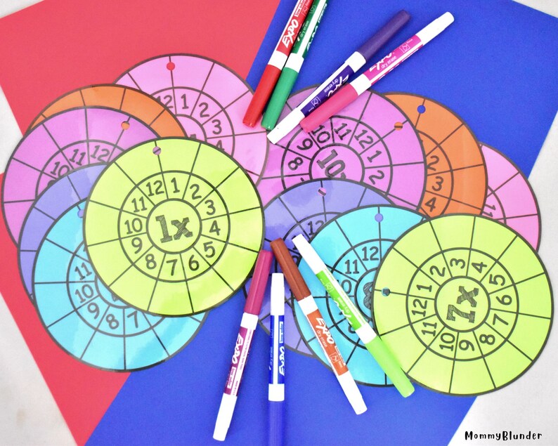 Multiplication Bundle | Multiplication Table | Multiplication Wheel ...