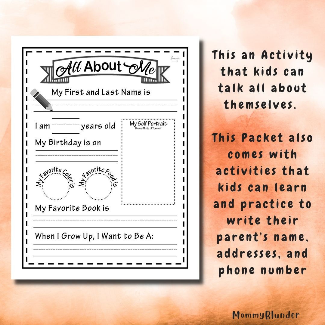 My Address, My Phone Number, & All About Me - Etsy