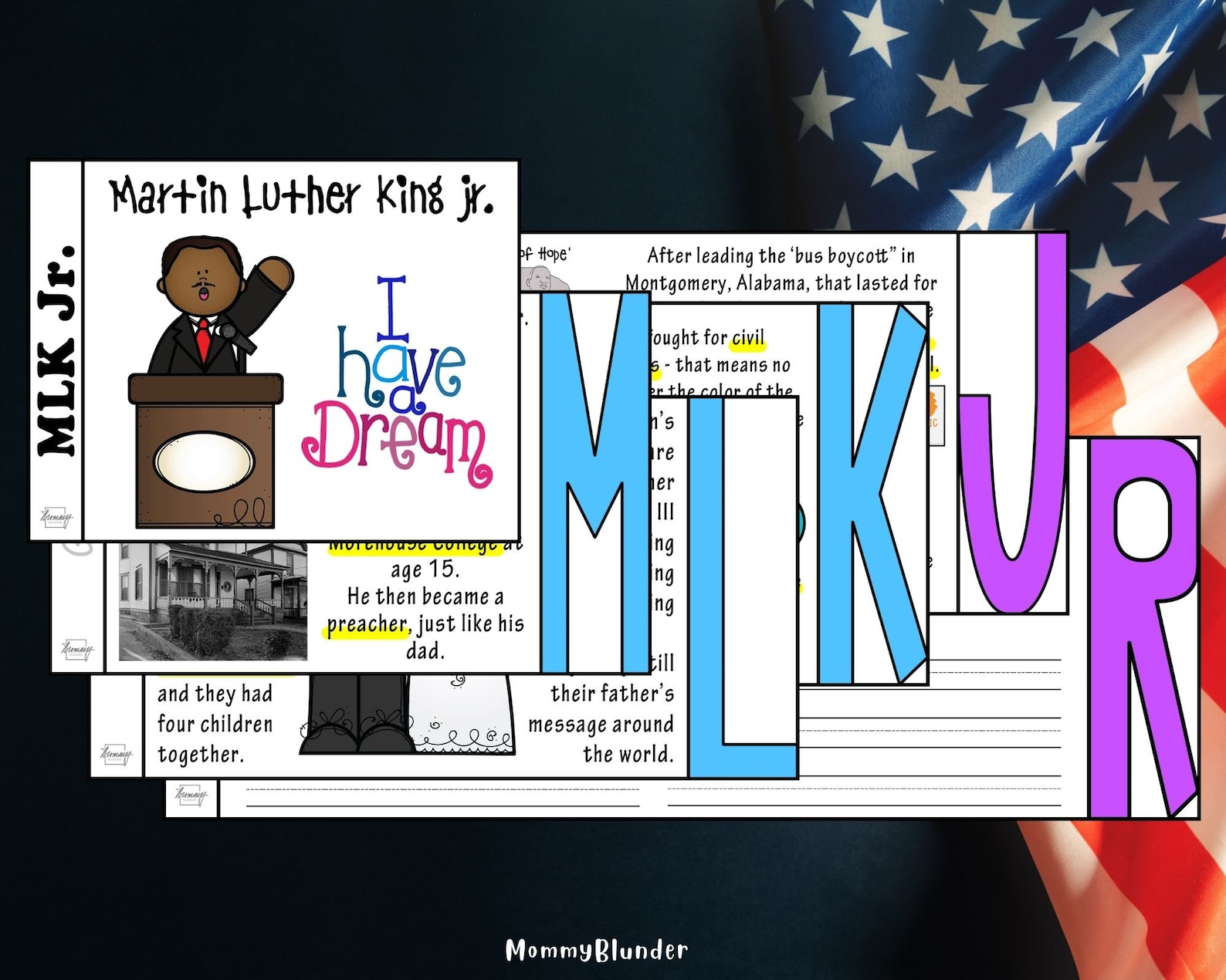 Martin Luther King Jr. Mini Booklet | Mini Lesson Book | About MLK Jr ...