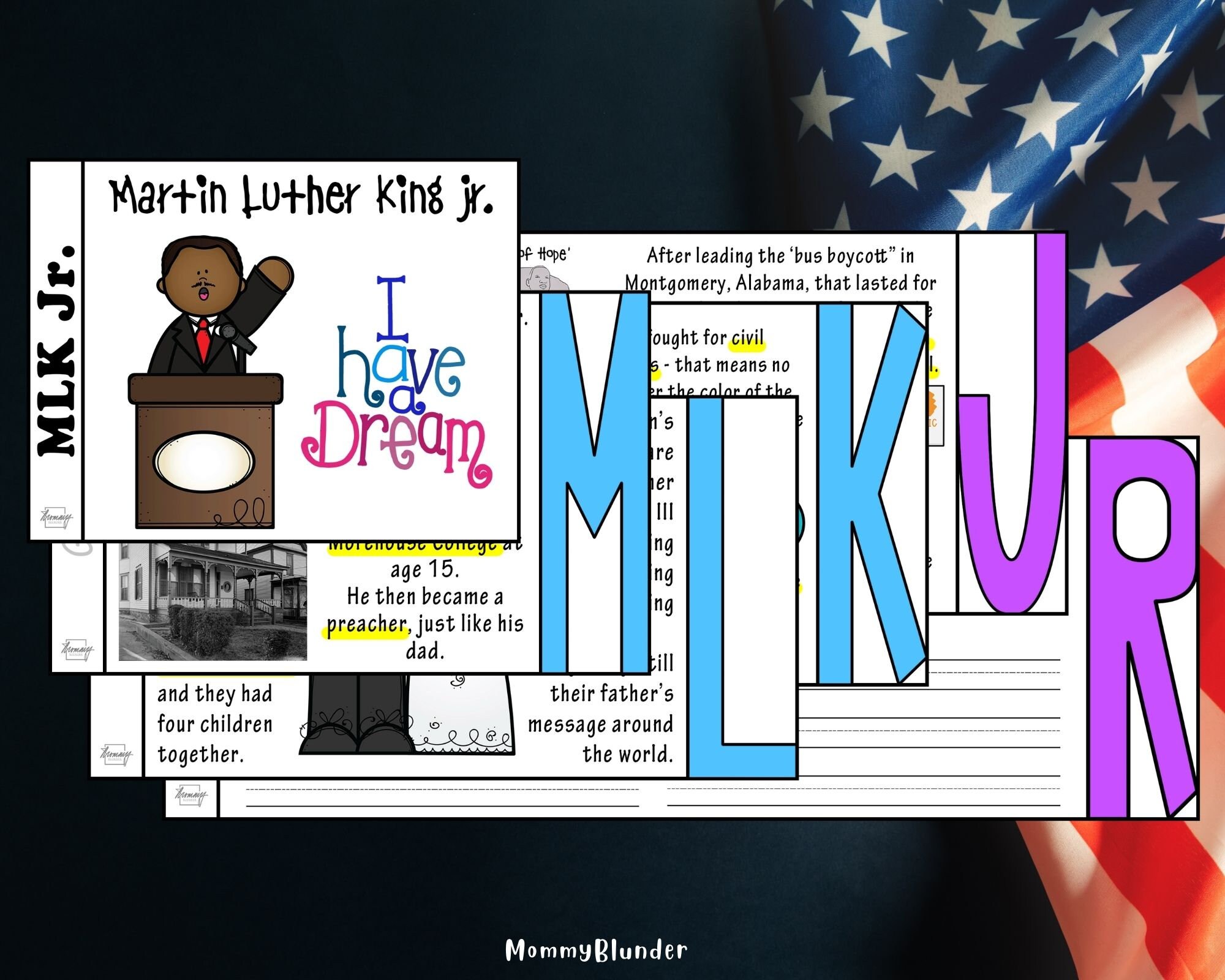 Martin Luther King Jr. Mini Booklet | Mini Lesson Book | About MLK Jr ...
