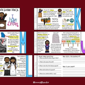 Martin Luther King Jr. Mini Booklet | Mini Lesson Book | About MLK Jr ...