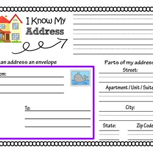 My Address, My Phone Number, & All About Me - Etsy