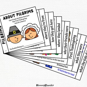 All About Pilgrims Mini Book - Etsy