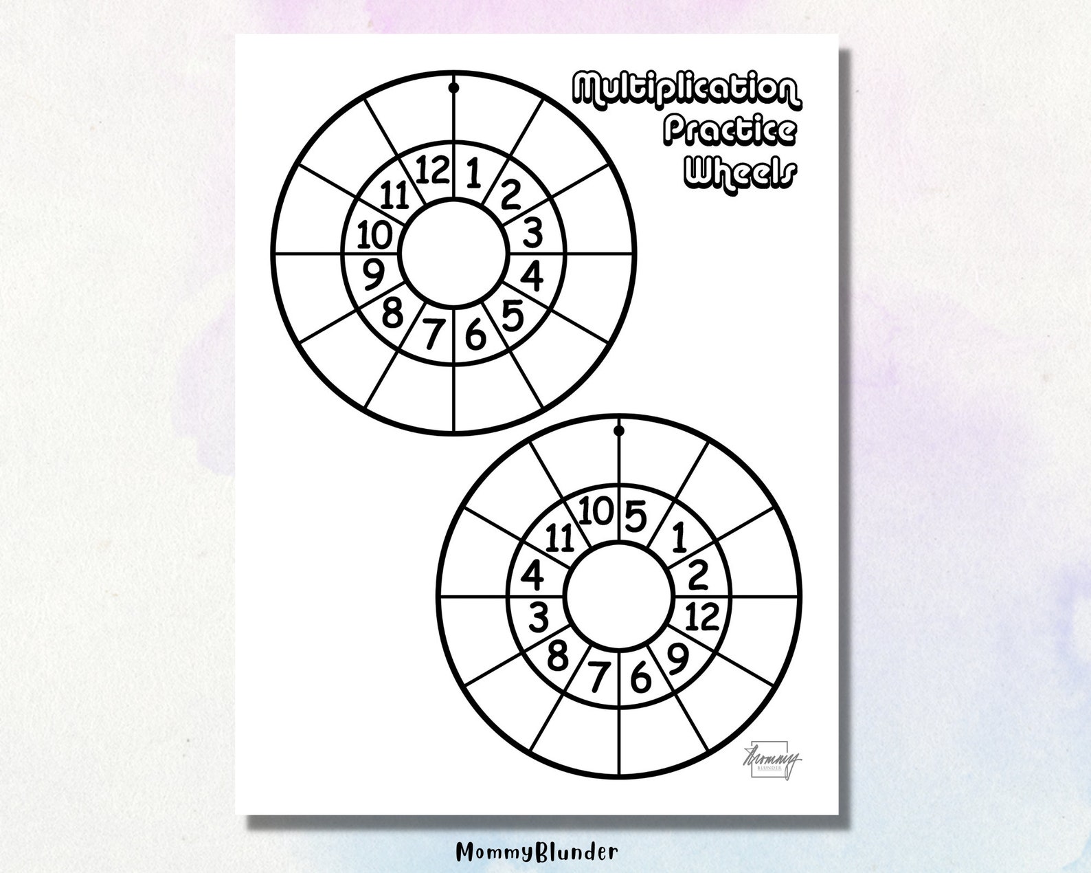 Multiplication Bundle | Multiplication Table | Multiplication Wheel ...