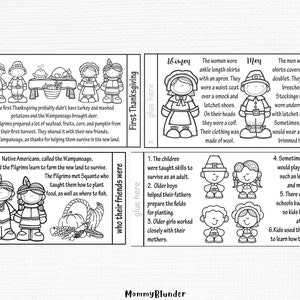 All About Pilgrims Mini Book - Etsy