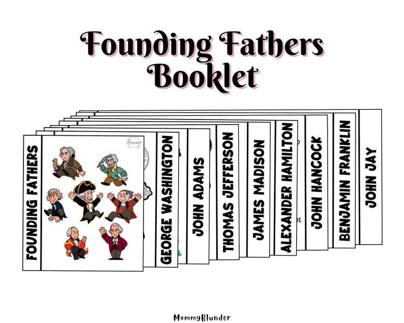 Founding Fathers Booklet & Spinner Bundle | Educational Bundle ...