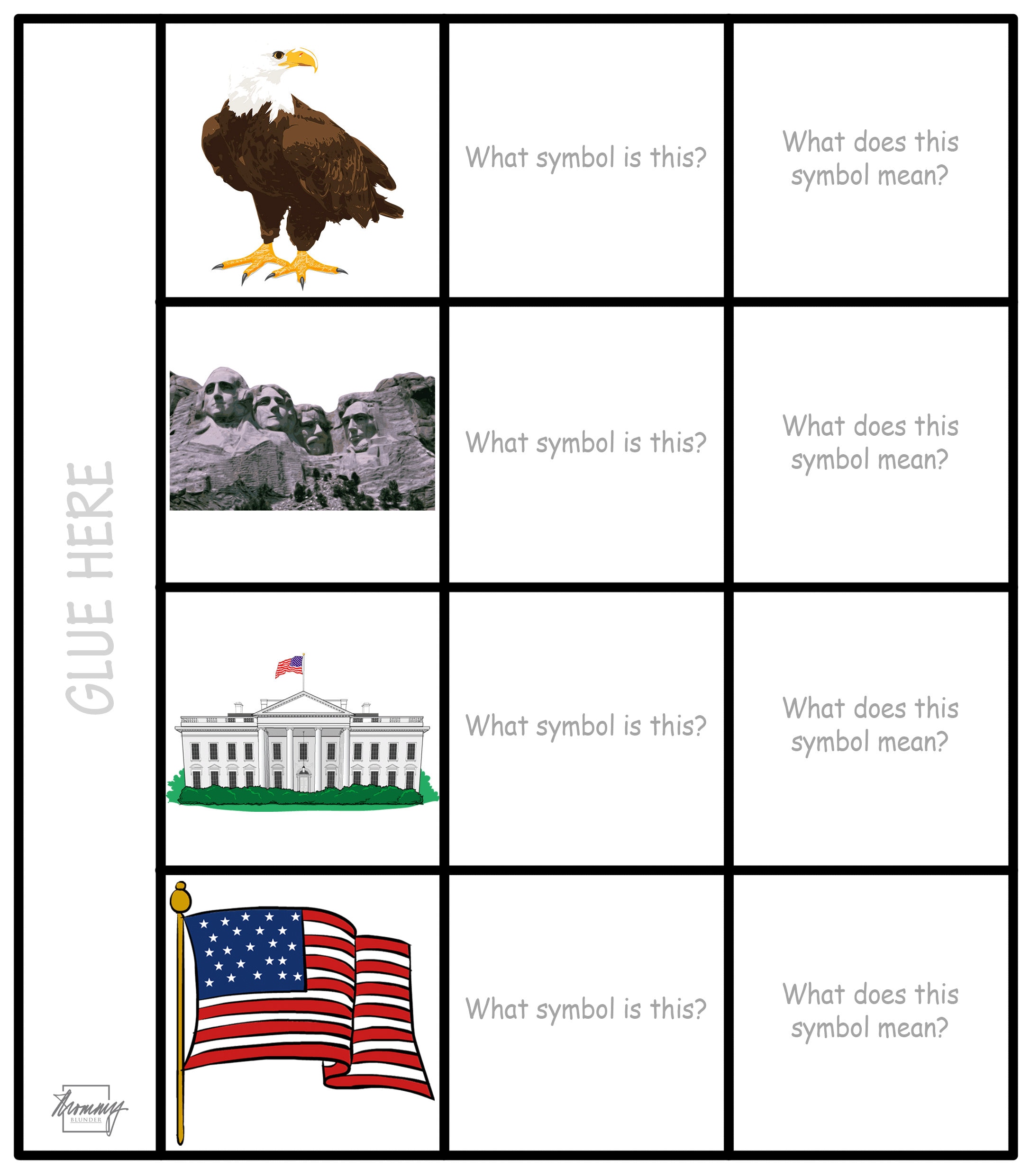 Symbols of America | Learning Book | American Historical Symbols ...