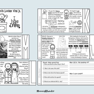Martin Luther King Jr. Mini Booklet | Mini Lesson Book | About MLK Jr ...