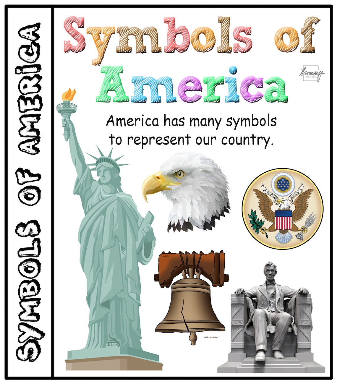 Symbols of America Learning Book American Historical Symbols Booklet ...