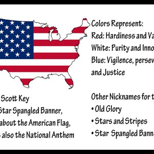 American Flag Booklet: Kids Learning Activity (digital Download) - Etsy