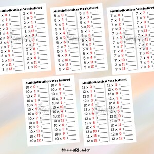 Multiplication Bundle | Multiplication Table | Multiplication Wheel ...