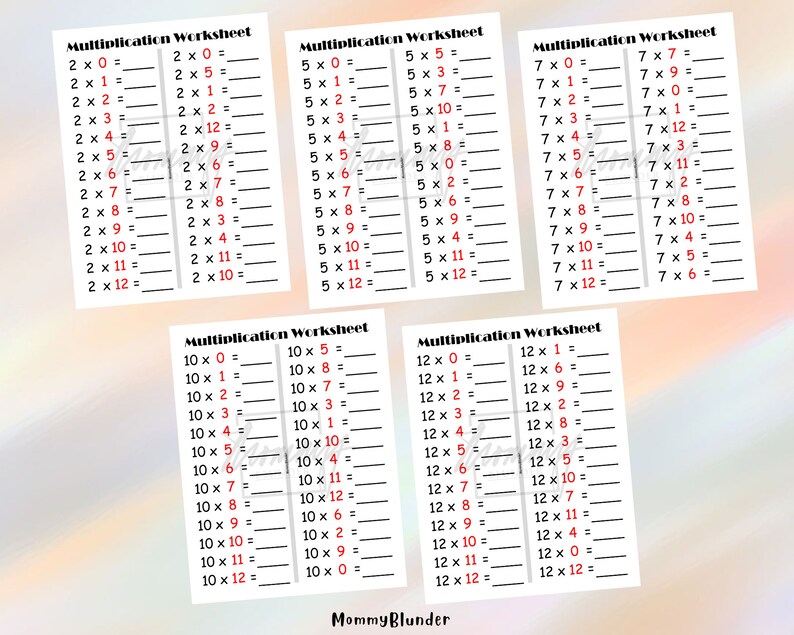 Multiplication Bundle | Multiplication Table | Multiplication Wheel ...