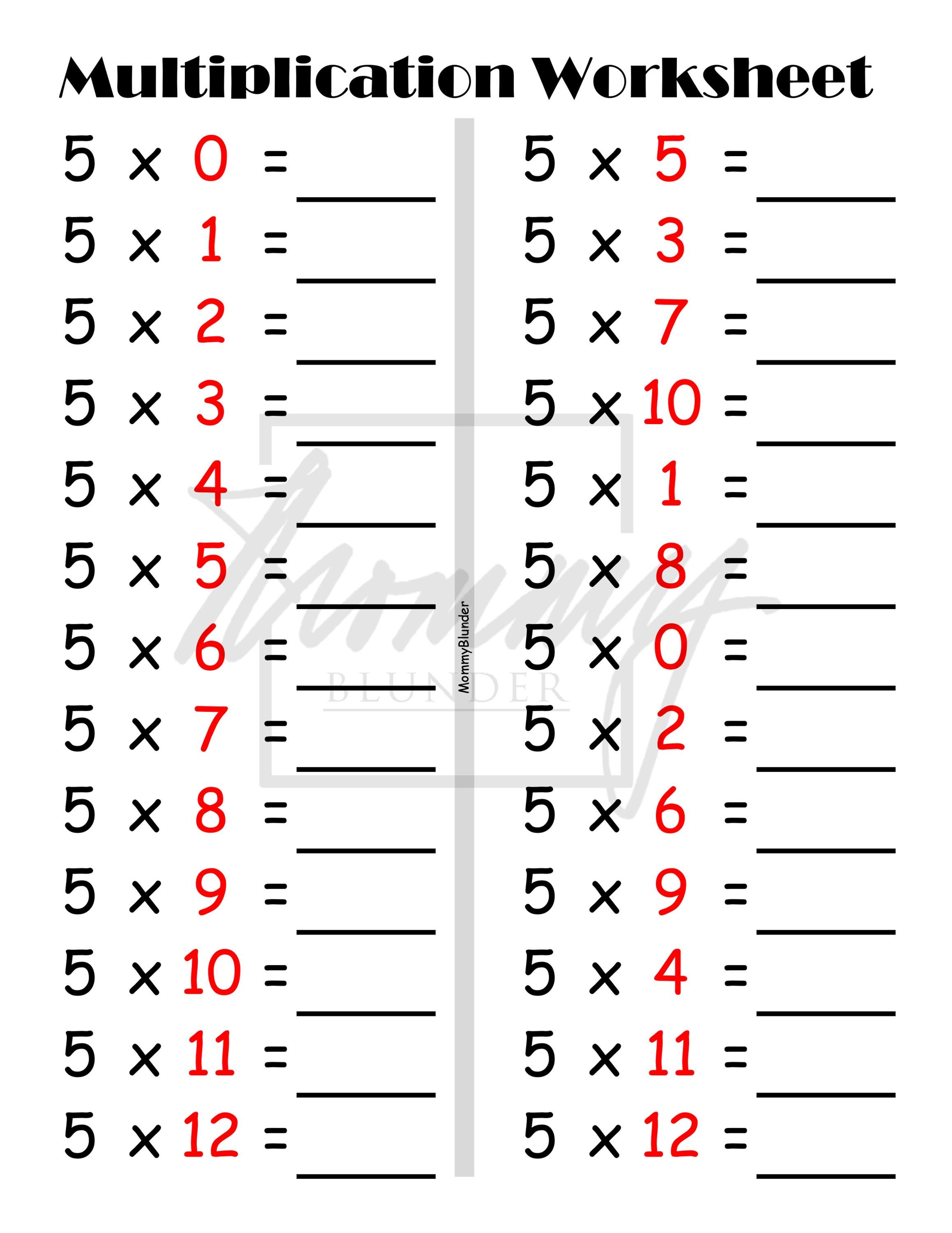 Multiplication Table Bundle: Practice Wheel & Worksheets (digital ...