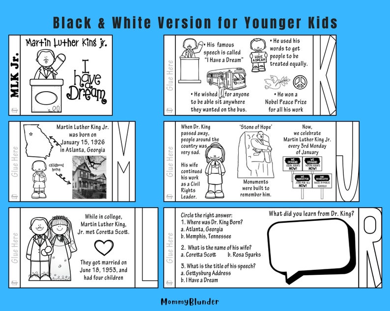 Martin Luther King Jr. Mini Booklet | Mini Lesson Book | About MLK Jr ...