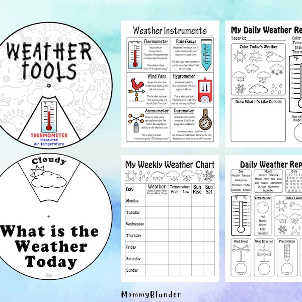 Weather Chart - Etsy
