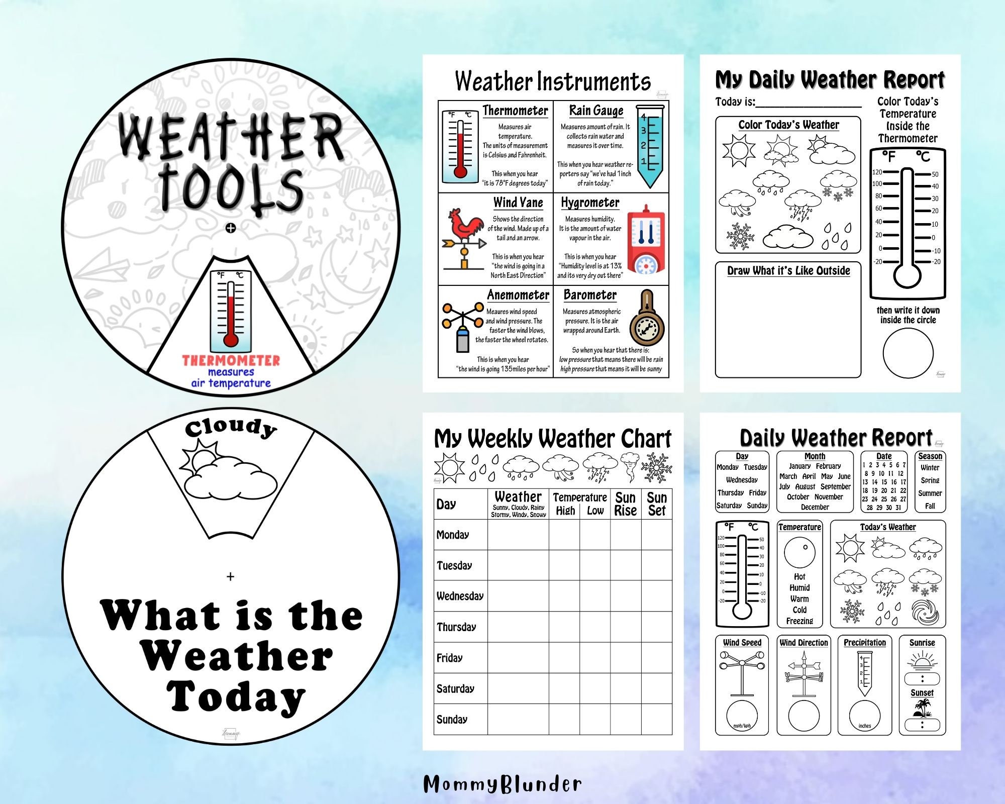 About the Weather Bundle | Weather Tools Spinner | Weather Instruments ...