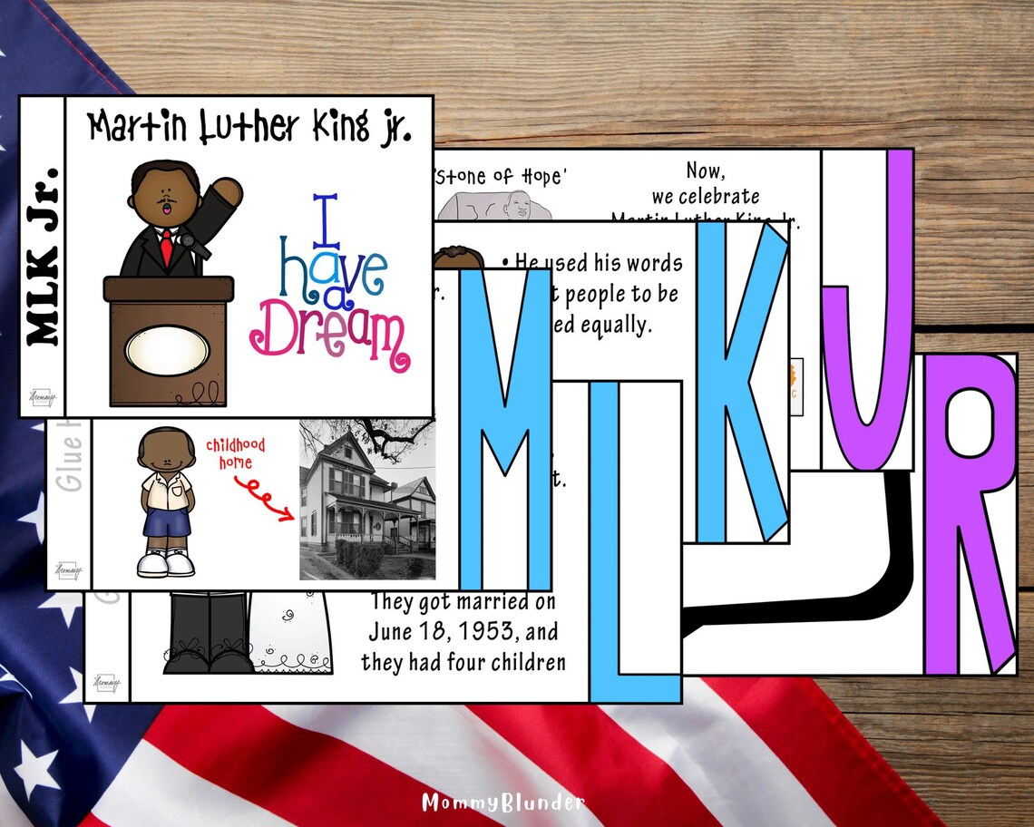 Martin Luther King Jr. Mini Booklet Mini Lesson Book About MLK Jr. - Etsy