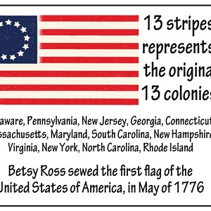 American Flag Booklet: Kids Learning Activity (digital Download) - Etsy