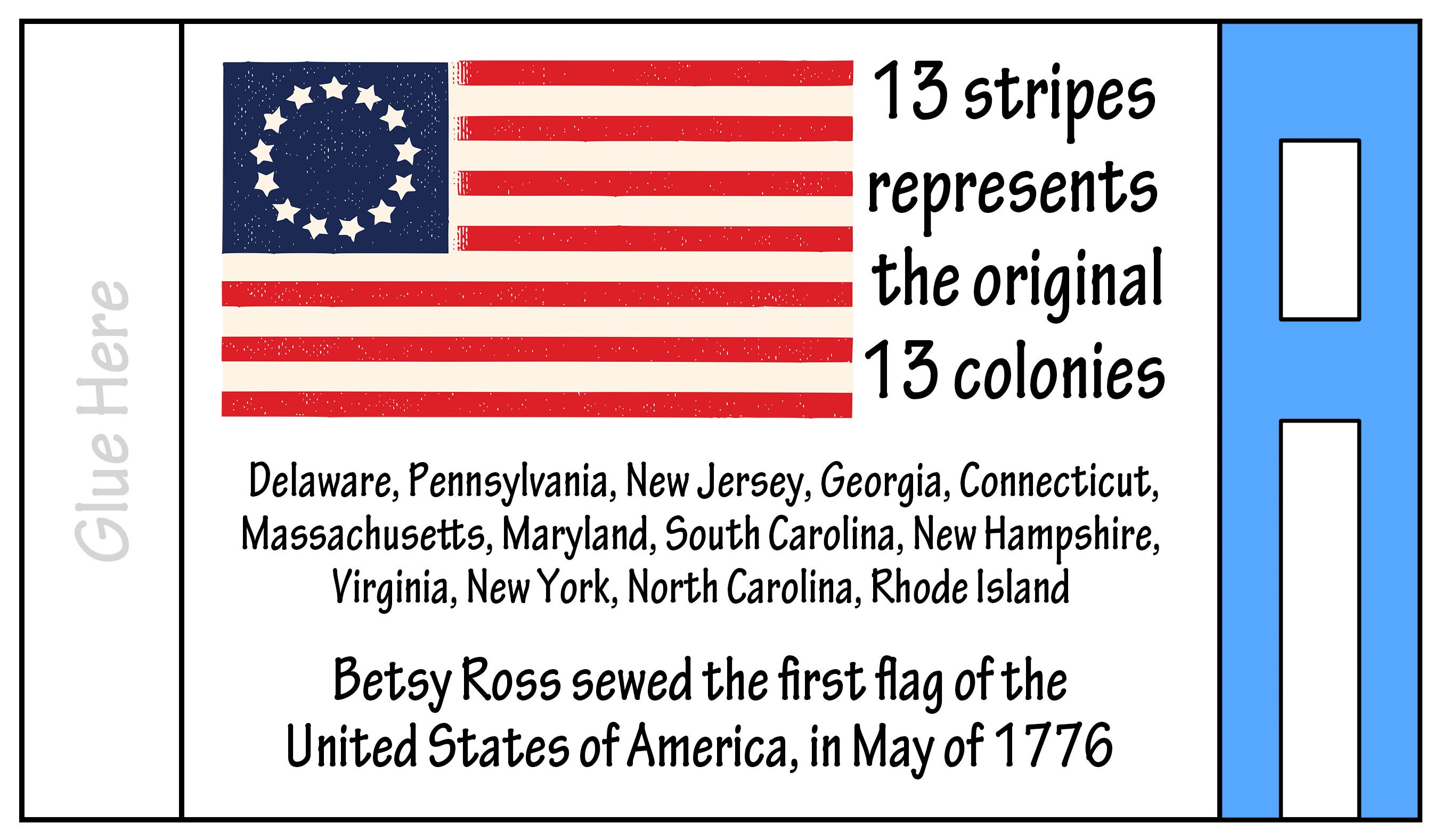 American Flag Booklet: Kids Learning Activity (digital Download) - Etsy