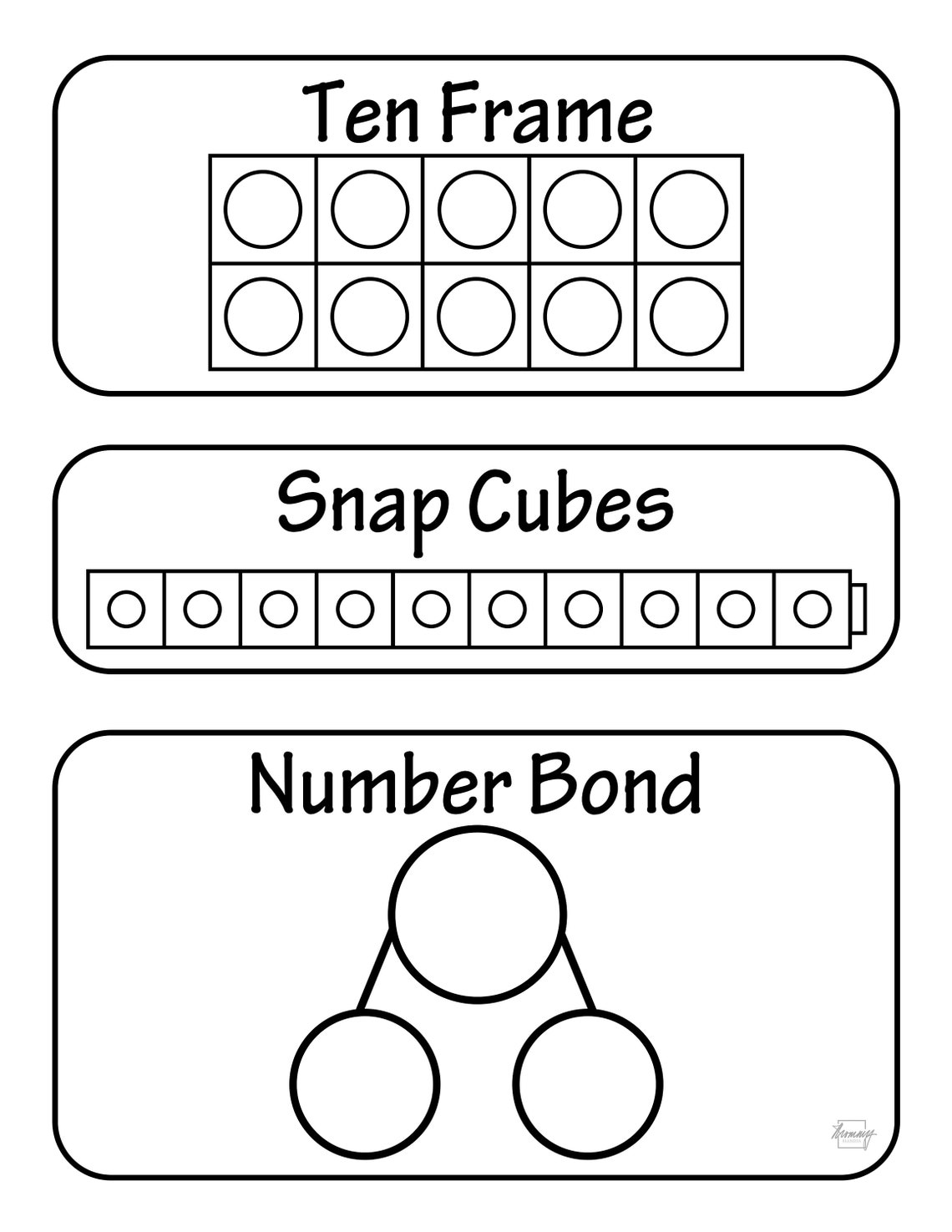 Number Bonds Anchor Chart Activity Sheet Practice Sheet - Etsy
