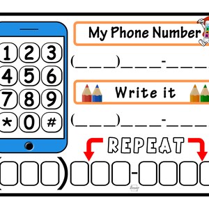 My Address, My Phone Number, & All About Me - Etsy