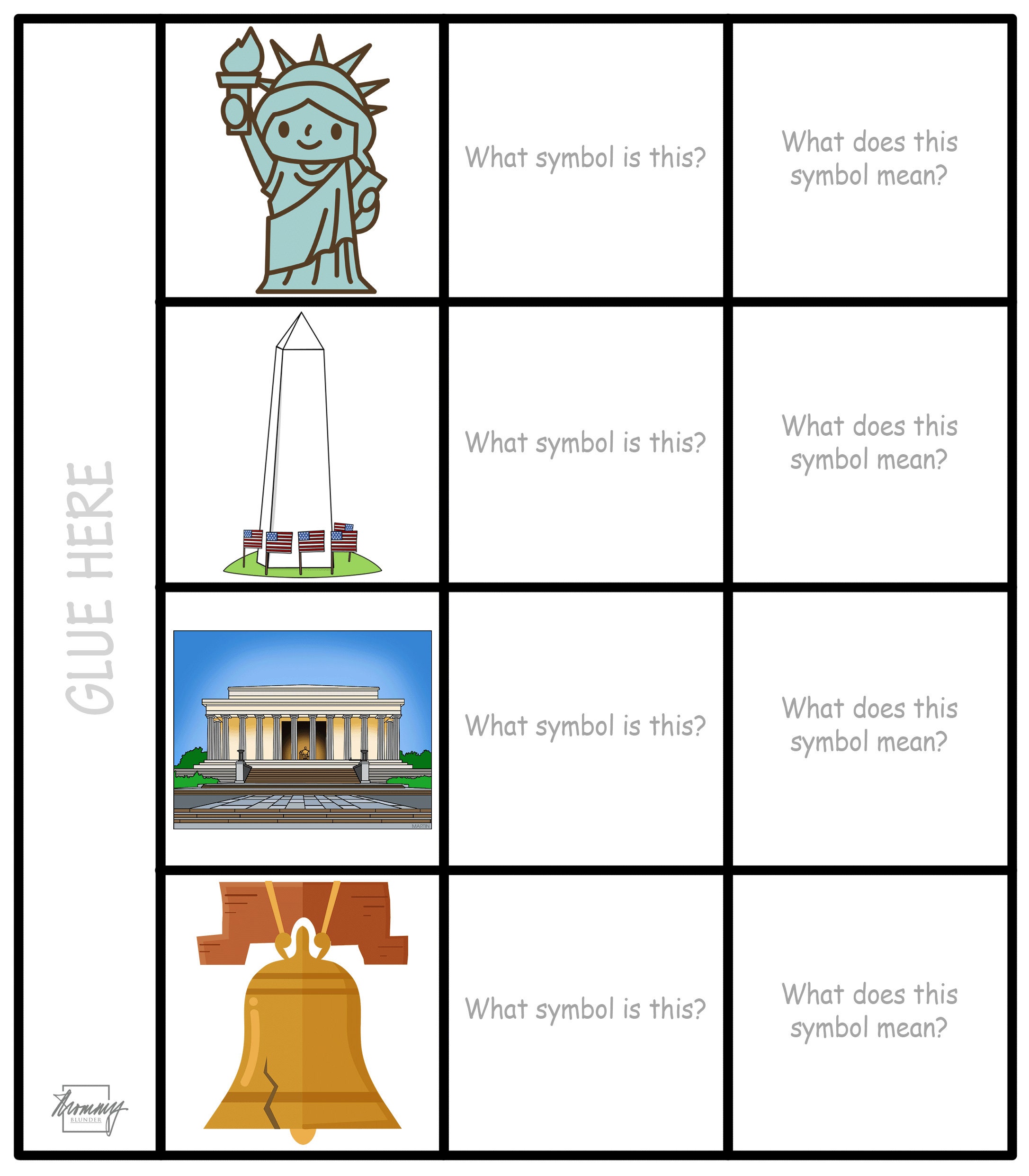 Symbols of America | Learning Book | American Historical Symbols ...