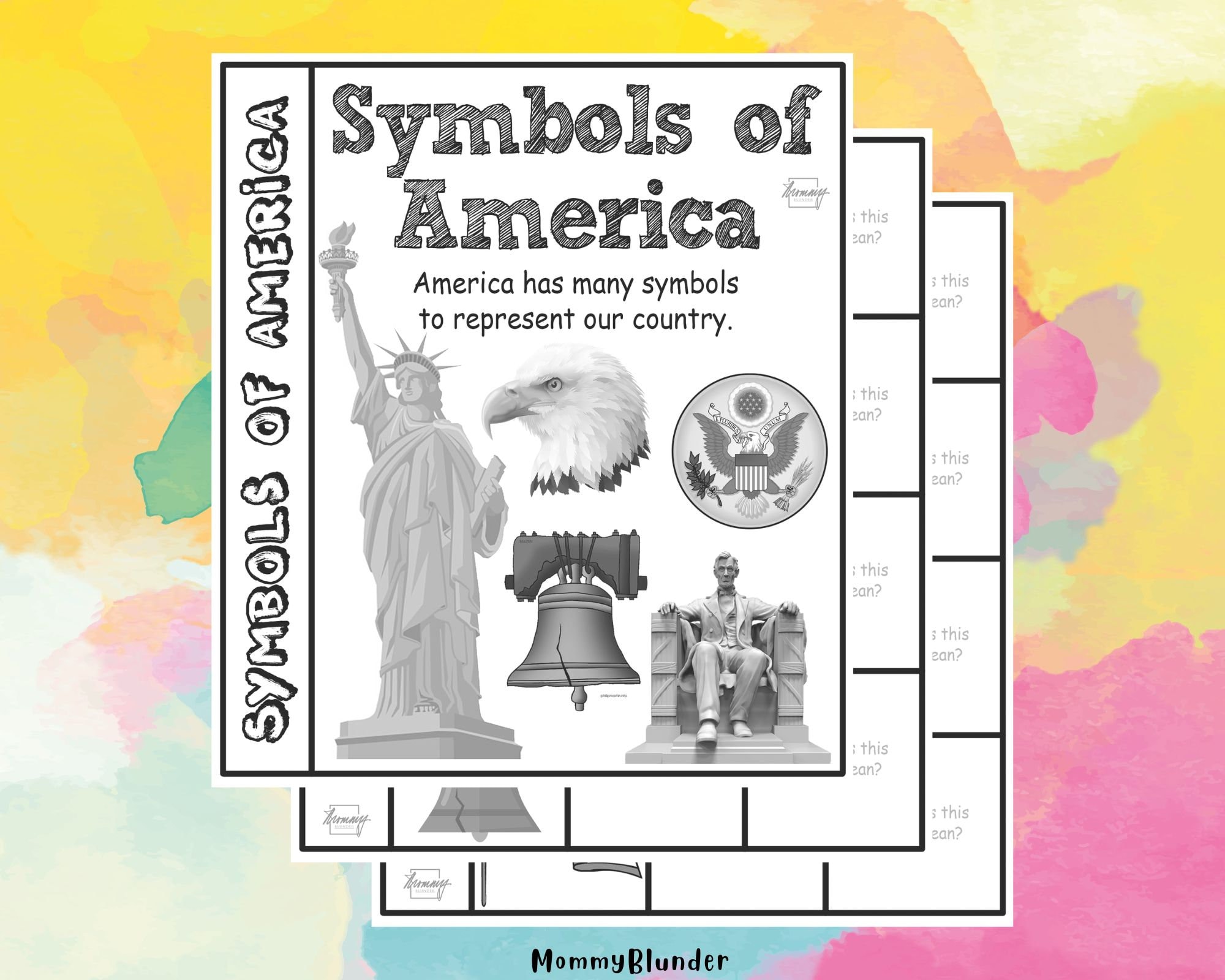 Symbols of America | Learning Book | American Historical Symbols ...