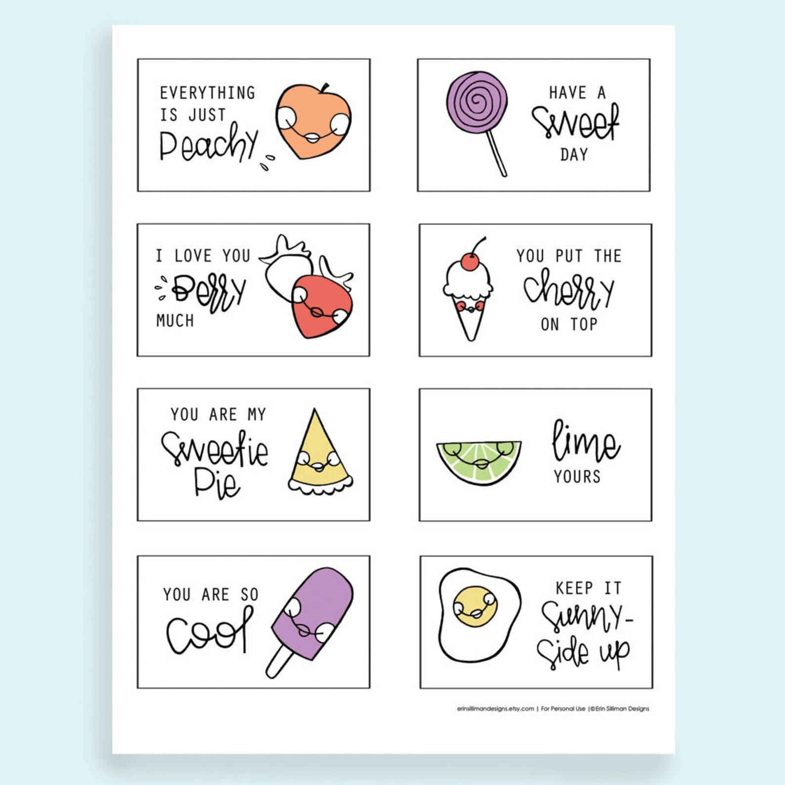 Sweet Lunch Note, Printable Valentine Card School Lunch Girls Lunch ...