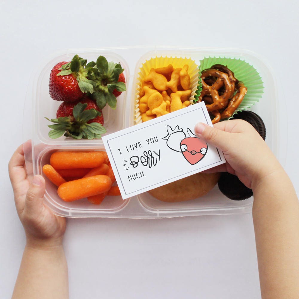 Sweet Lunch Note, Printable Valentine Card School Lunch Girls Lunch ...